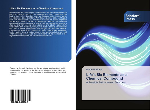 Life's Six Elements As A Chemical Compound von Aaron Wallman (2017 ...