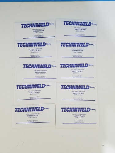 Techniweld Welding Helmet Safety Plate 2" x 4 1/4" 100% Polycarbonate ...