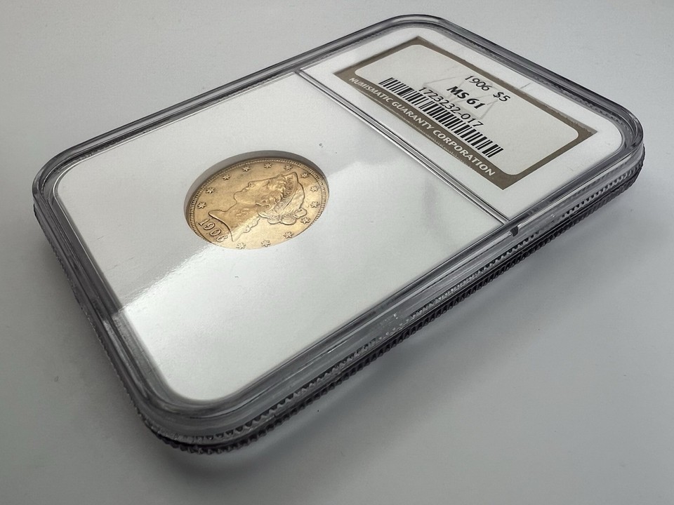 1906 Liberty Head $5 Gold Coin NGC Graded MS 61 | eBay