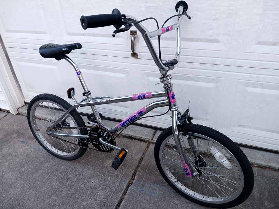 1989 80s 🔥 BMX GT Vertigo Chrome freestyle trick bike 20"no acs rx3 | eBay