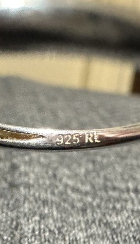 Estate Jewelry - Vintage RL Co Princess Cut 925 Sterling Silver ...