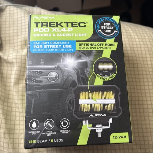 Alpena TrekTec XL4-P Driving and Accent Light SAE J581 Beam Street Use ...