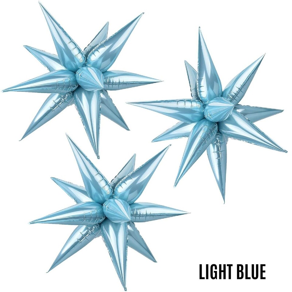 Star Burst Explosion Foil Balloons LARGE Cone Point Spike BIRTHDAY ...