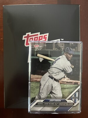 2024 Topps Now #241 Josh Gibson Homestead Grays Becomes Career Batting ...