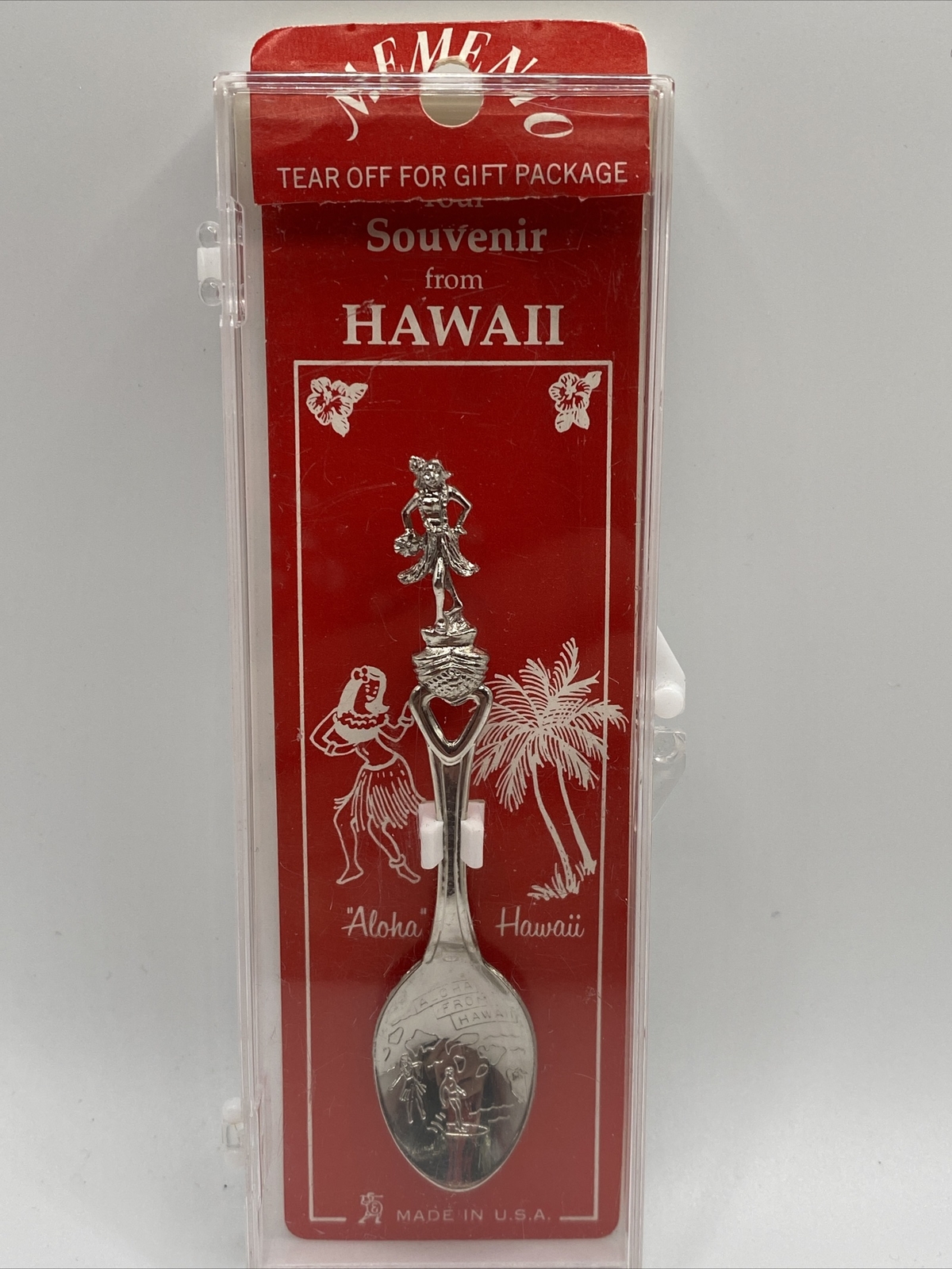 Aloha From Hawaii Collector Spoon Souvenir 3.5" Hula Dancer Top Made ...