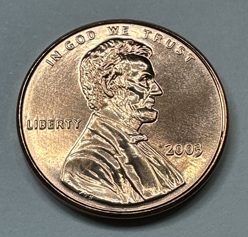 2003-P Lincoln Memorial Penny 1cent Coin from US Mint Set. Uncirculated ...