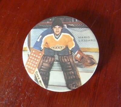 Vintage NHL Los Angeles Kings Mario Lessard 2¼" Pin Back Buttom ...