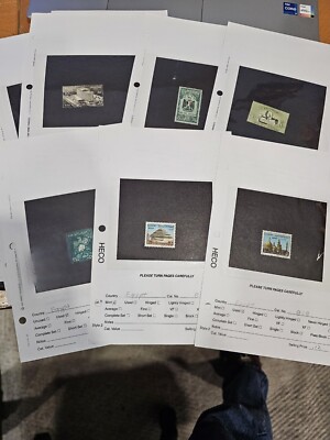 Lot Egypt Stamps on Individual Display Pages (35 Pages/Stamps) - Mix ...