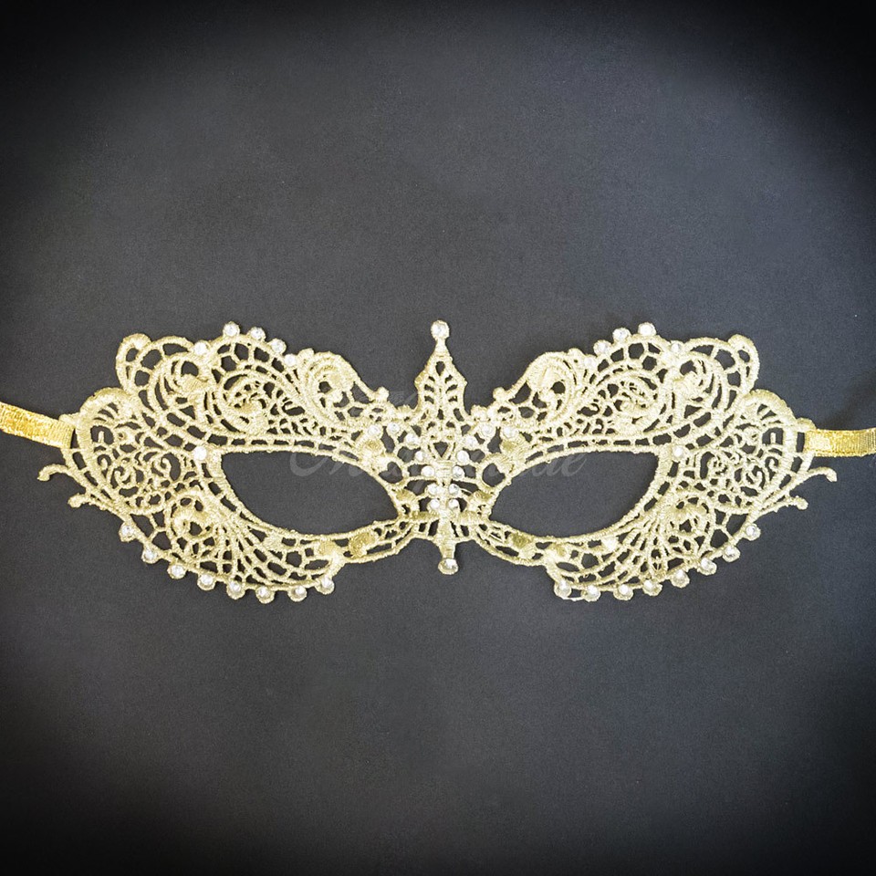Lace Masquerade Mask RHINESTONES Anastasia Christian Ball Mask | eBay