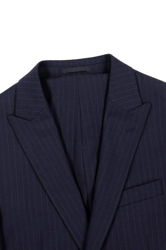 Men's 40 R Jos. A Bank 1905 Navy Blue Peak Lapel Brr Stretch Wool Slim ...