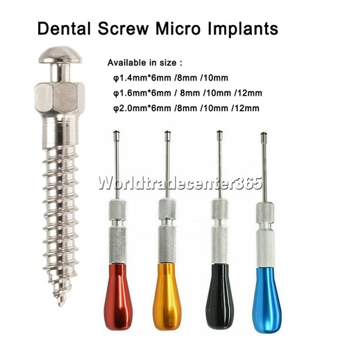 Self-Drilling Thread Dental Orthodontic Micro Implants Screw Titanium ...