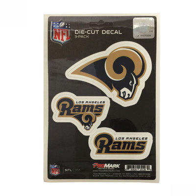 Team ProMark NFL Los Angeles Rams Die-Cut Decal Sticker 3-Pack Made in ...