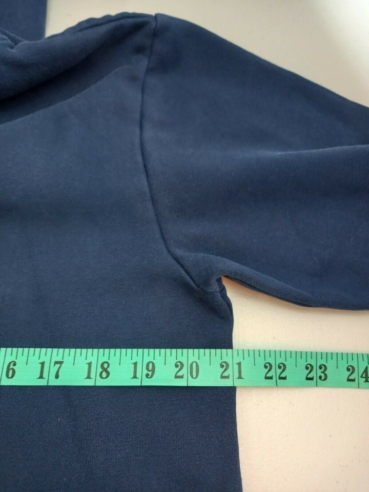 adidas Trefoil blue cotton polyester spell out logo Hoodie. UK men's ...