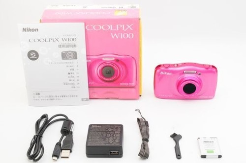 Nikon Coolpix W100 Pink Waterproof Compact Digital Camera 177 | eBay