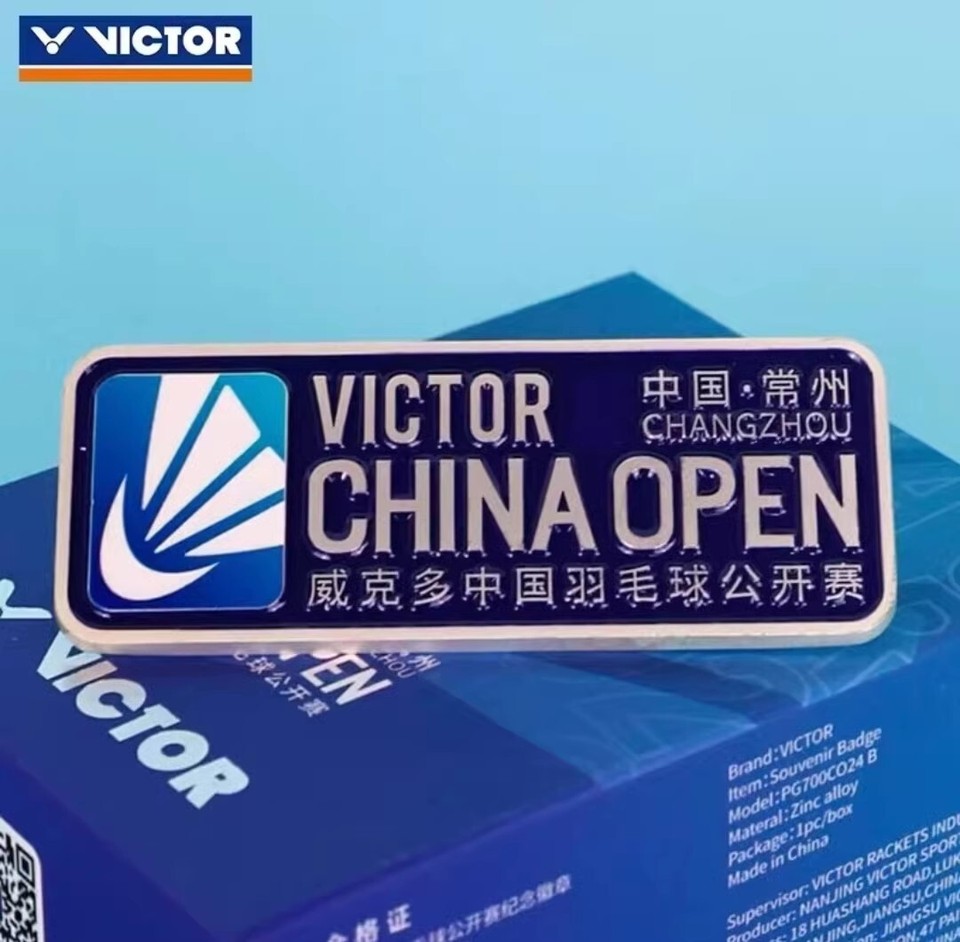 Victor China Open Changzhou 2024 BWF Badminton Pin Authentic | eBay