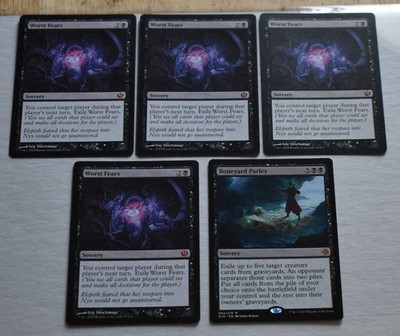 MTG Lot 4x Worst Fears & 1x Boneyard Parley Rare Black Sorcery | eBay