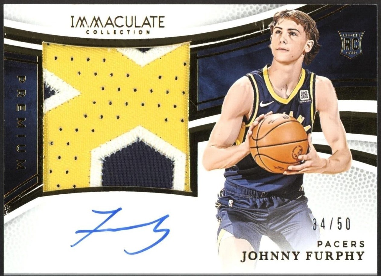 2024-25 Panini Immaculate Collection - Premium Patch Autographs Johnny ...