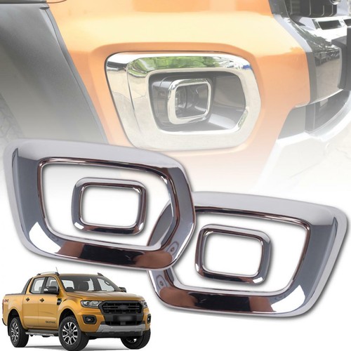 Cover Fog Lamp Spot Light Chrome For Ford Ranger Wildtrak Mk3 T8 2018 ...