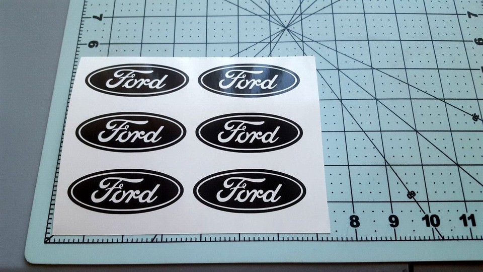 Small Ford Logo 6 Small Vinyl Decals Sticker decal 2" 3" Ford Symbol ...