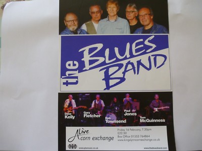 The Blues Band Poster...8.25 x 11.75 inches approx...free P+P | eBay