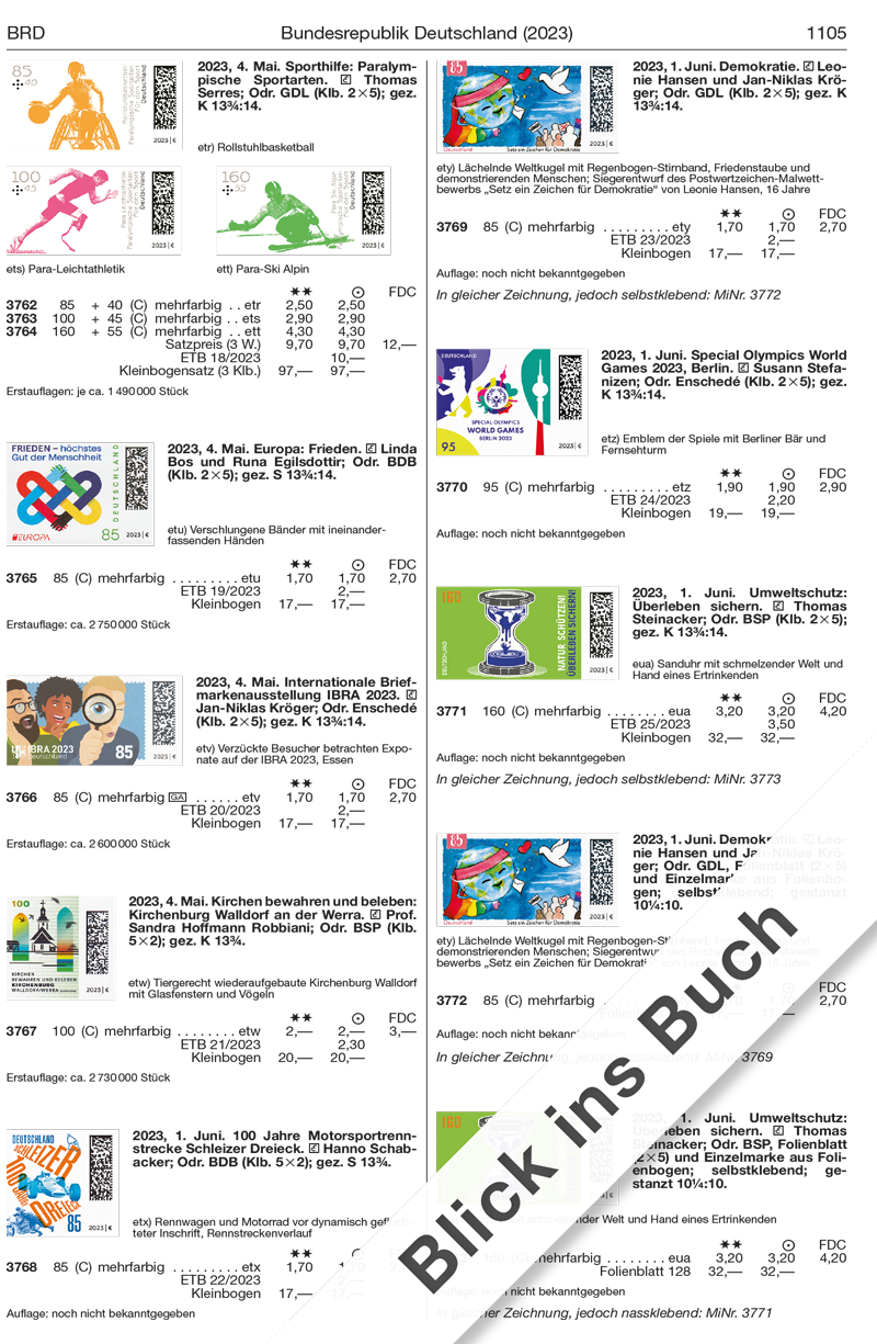 MICHEL Stamp Catalogue Germany 2023 2024 New | eBay