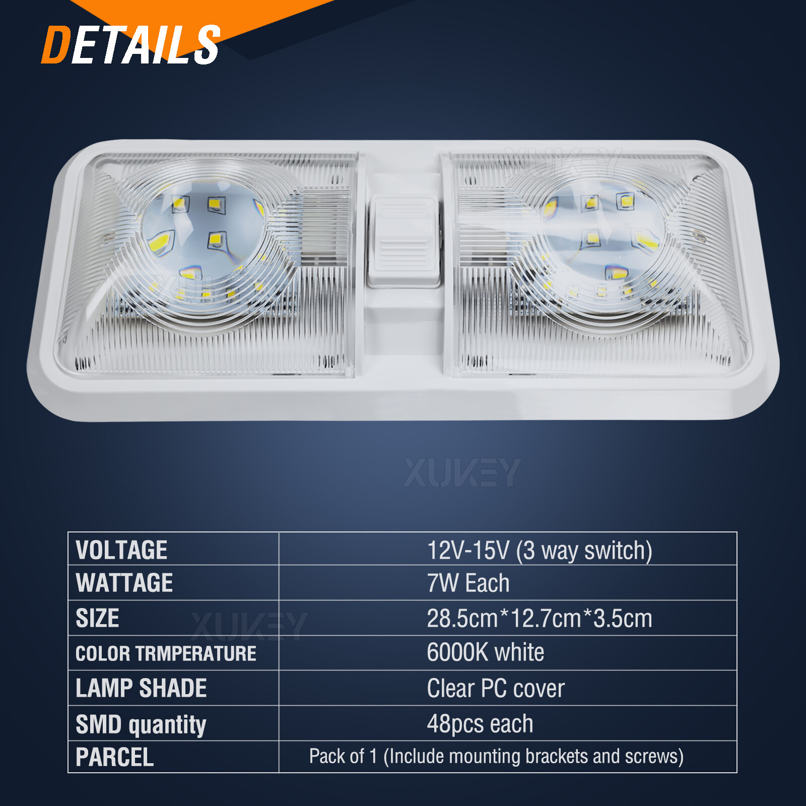 48/72/108 SMDs Caravan Led Lights Van Interior Light Bar 12V 24V ...