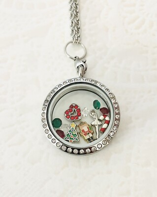 Nutcracker Ballet Christmas Floating Memory Locket Large 30mm Stainless ...