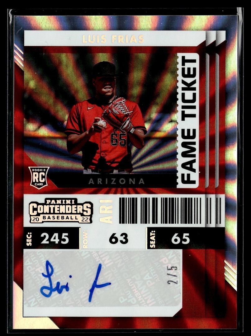 2022 CONTENDERS FAME TICKET /5 AUTO LUIS FRIAS DBACKS | eBay