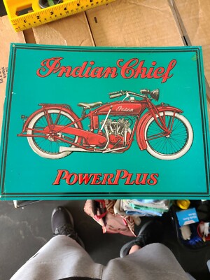 Indian Chief PowerPlus Metal Sign 11×14in | eBay