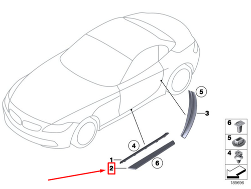 New BMW Z4 Roadster E89 Right Door Sill Plate 51477016654 7016654 NO🇺🇸 ...