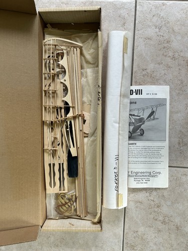 Herr Engineering Corp Fokker D-VII Model Plane Kit 24" WS | eBay