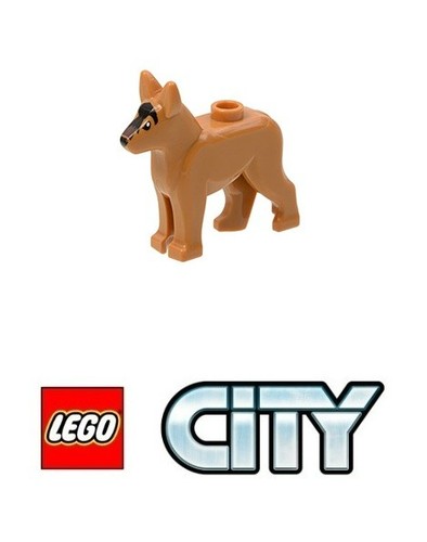 LEGO City - Medium Nougat German Shepard Dog Minifigure from Set 60369 ...