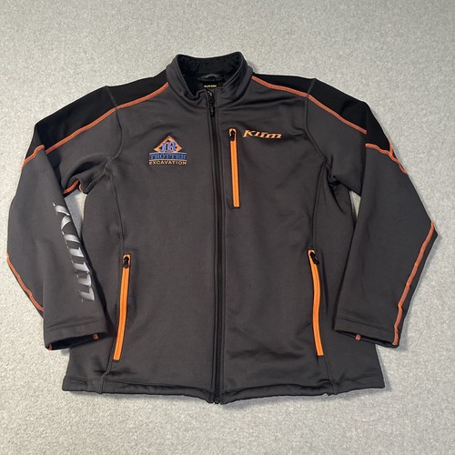 klim inferno jacket mens xl black orange full zip long sleeve mock ...