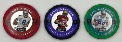 1997 Dallas Cowboys NFL Playoff Chip Shot Poker Chip (lot of 3) - 101 ...