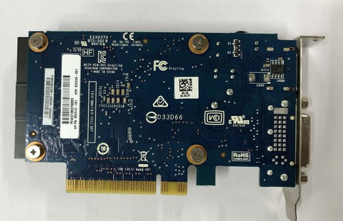 HP NVIDIA GEFORCE GT730 2GB Video Card 802315-001 half height SFF Low ...