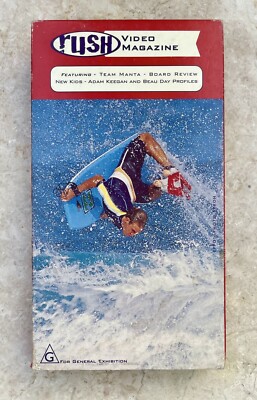 Bodyboarding Rare RUSH Video Magazine Boogie Board VHS PAL Team Manta ...