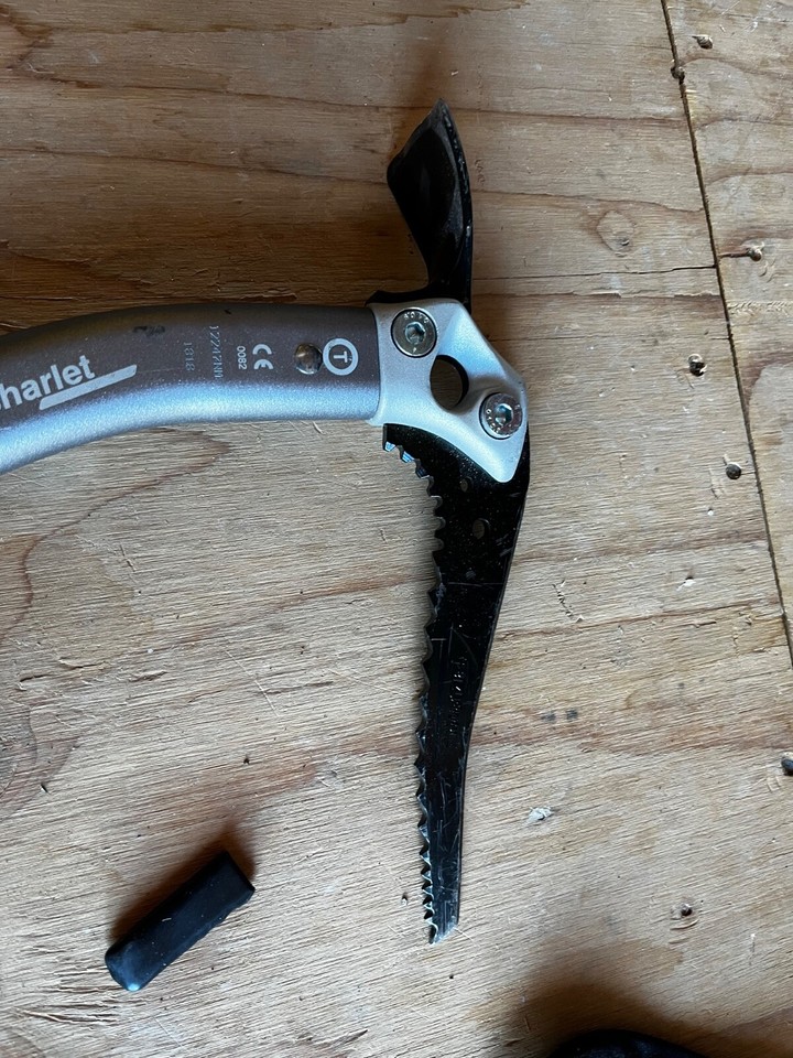 Petzel Charlet Quark Ice Axe w/ Adze. Includes wrist leash and Trango ice axe s. | eBay