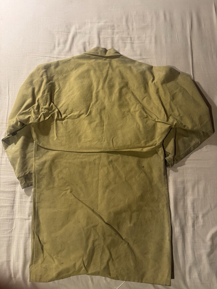 CC Filson Oil Tin Cloth Waxed Cotton Hunting Jacket Made In USA Rare ...