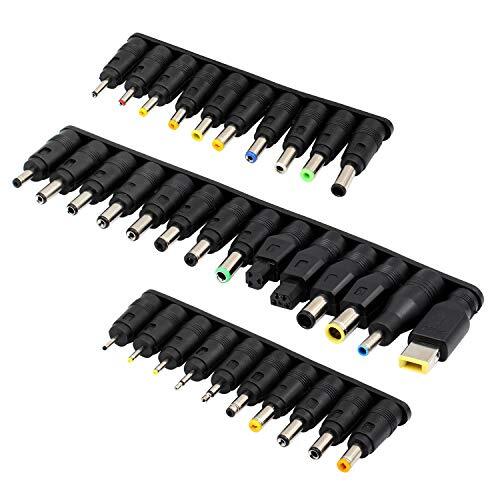 34Pcs Universal DC Connector Plug Kit 5.5x2.1mm Female Base for Laptop ...