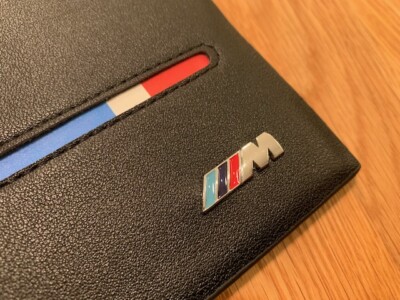 BMW M Sport Leather Wallet - Black With Silver Logo - M1 M2 M3 M4 M5 M6 ...
