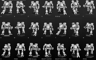 TBR Timber Wolf aka "Mad Cat" Alt Mech For Battletech Mini MWO PMW 21 ...