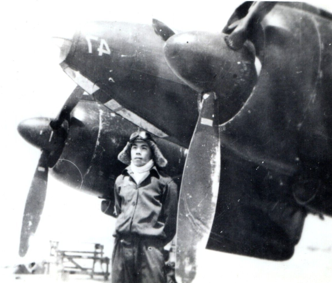 Japanese Pilot and Plane Reprint Photo (3 1/2 x 5) WW2 (Bueschel ...