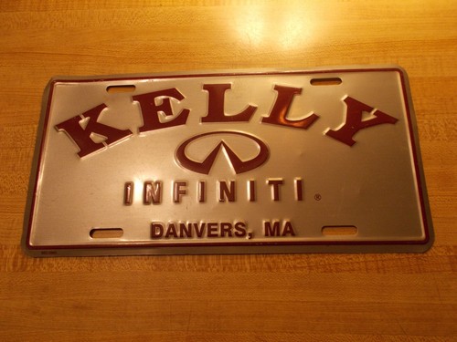 KELLY INFINITI DANVERS,MASS DEALERSHIP DEALERS LICENSE PLATE | eBay