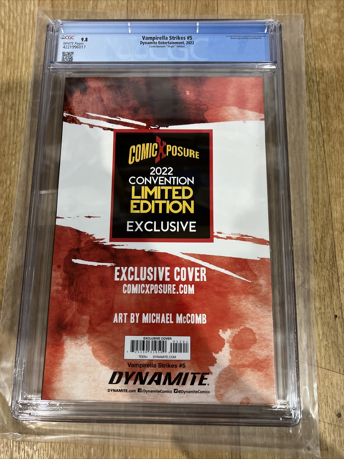 VAMPIRELLA STRIKES #5 MICHAEL MCCOMB VIRGIN EDITION NYCC 2022 CGC 9.8 ...