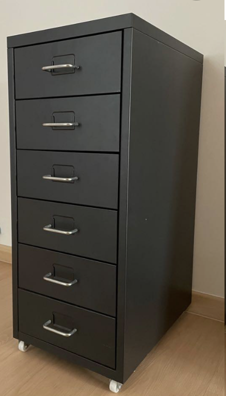 Ikea HELMER A4 Filing 6 Drawers Unit,Chest Cabinet On Castors,Multi ...
