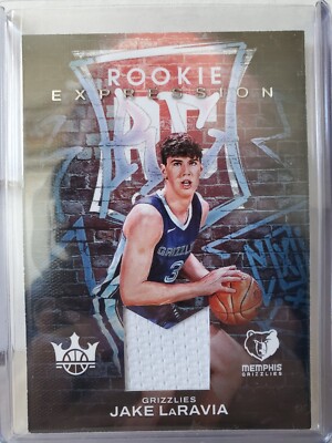Jake LaRavia 2022-23 Panini Court Kings Rookie Expression Jersey Relic ...