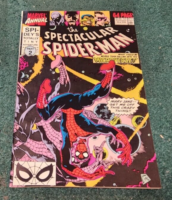 1990 Marvel Annual THE SPECTACULAR SPIDER-MAN #10 Microverse Bonks ...