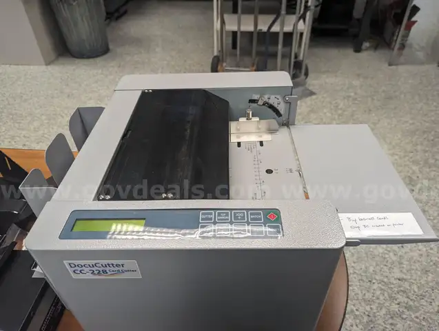 Duplo Cc-228 Tabletop Business Card Cutter / Slitter | eBay