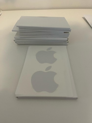 2x Genuine Mac Apple Stickers From iPhone iPod Real OEM Decals | eBay
