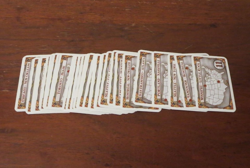 Ticket to Ride USA ~ ALL 30 DESTINATION TICKETS Complete Set N. America ...